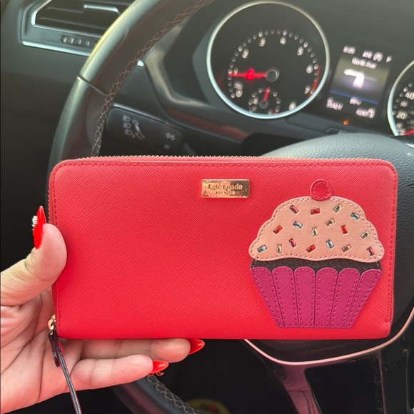 kate spade | Bags | Kate Spade Red Cupcake Wallet With Sprinkles | Poshmark